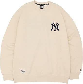 Amazon.co.jp: [ニューエラ] 韓国企画 トレーナー MLB NYオートミール L AP MLB BASIC LOGO RL34 ...