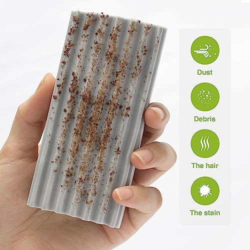 Snapklik.com : Damp Dusting Sponge Duster, Grey Dust Cleaning Sponge ...