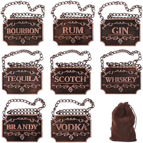 Amazon Amlong Plus Deluxe Set Of Liquor Tags For Bottles Or