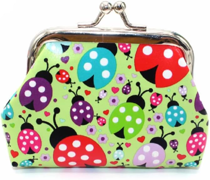 Amazon.com: Adam Victor Lovely Beetles Pattern Coin Purse- Mini Beetle ...