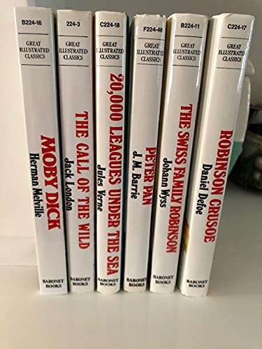 Treasury Of Illustrated Classics Set of 6 Books...20,000 Leagues Under ...