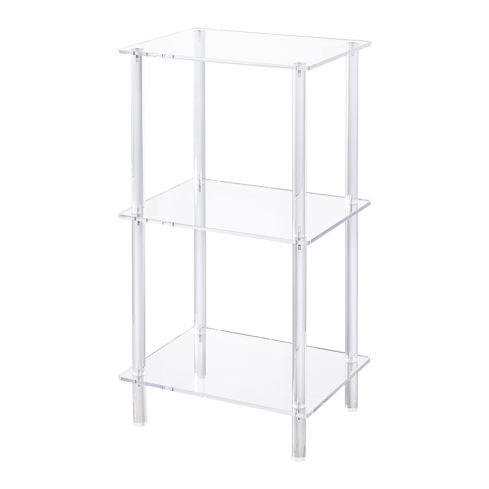 Amazon.com: Aquiver Acrylic Tall Side Table - 3 Tier End Table for ...