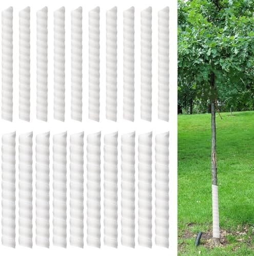Amazon.com : 8 Pcs Tree Trunk Protector-2 Size Plastic Spiral Tree ...