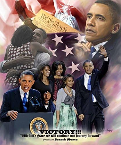 Amazon.com: Victory President Barack Obama 2012 Poster Print by Wishum ...