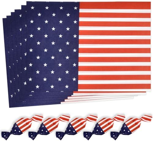 Amazon.com: Gift Boutique Patriotic Candy Twisting Wax Wrappers 700 ...