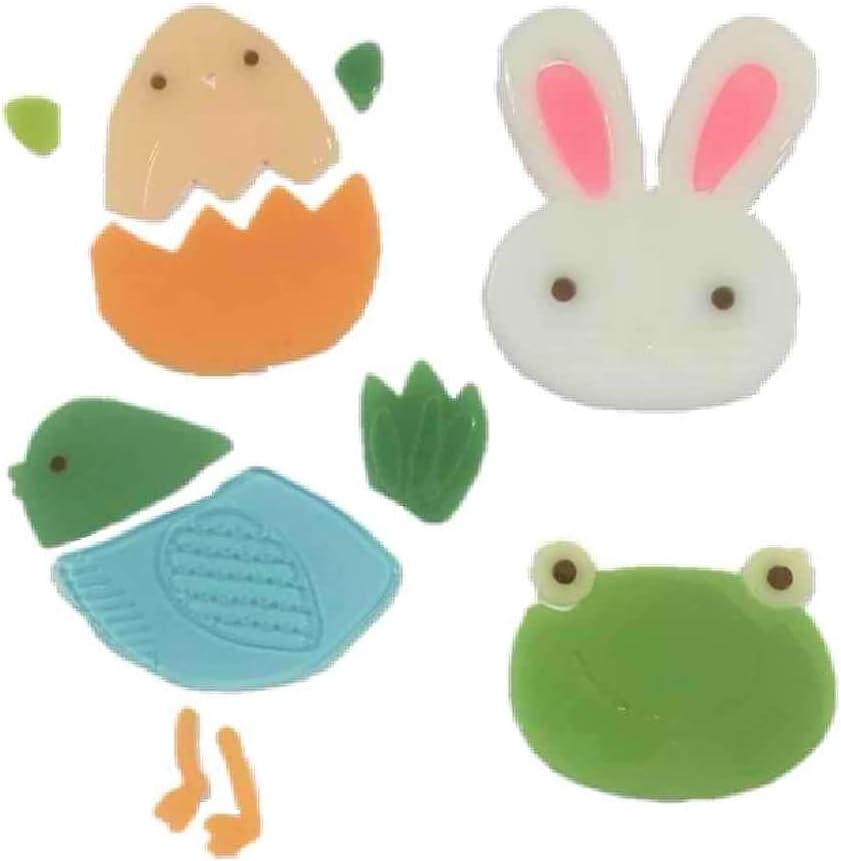 Amazon.com: Retail In Easter Window Gel Clings ~ Set of 4 Animals ...