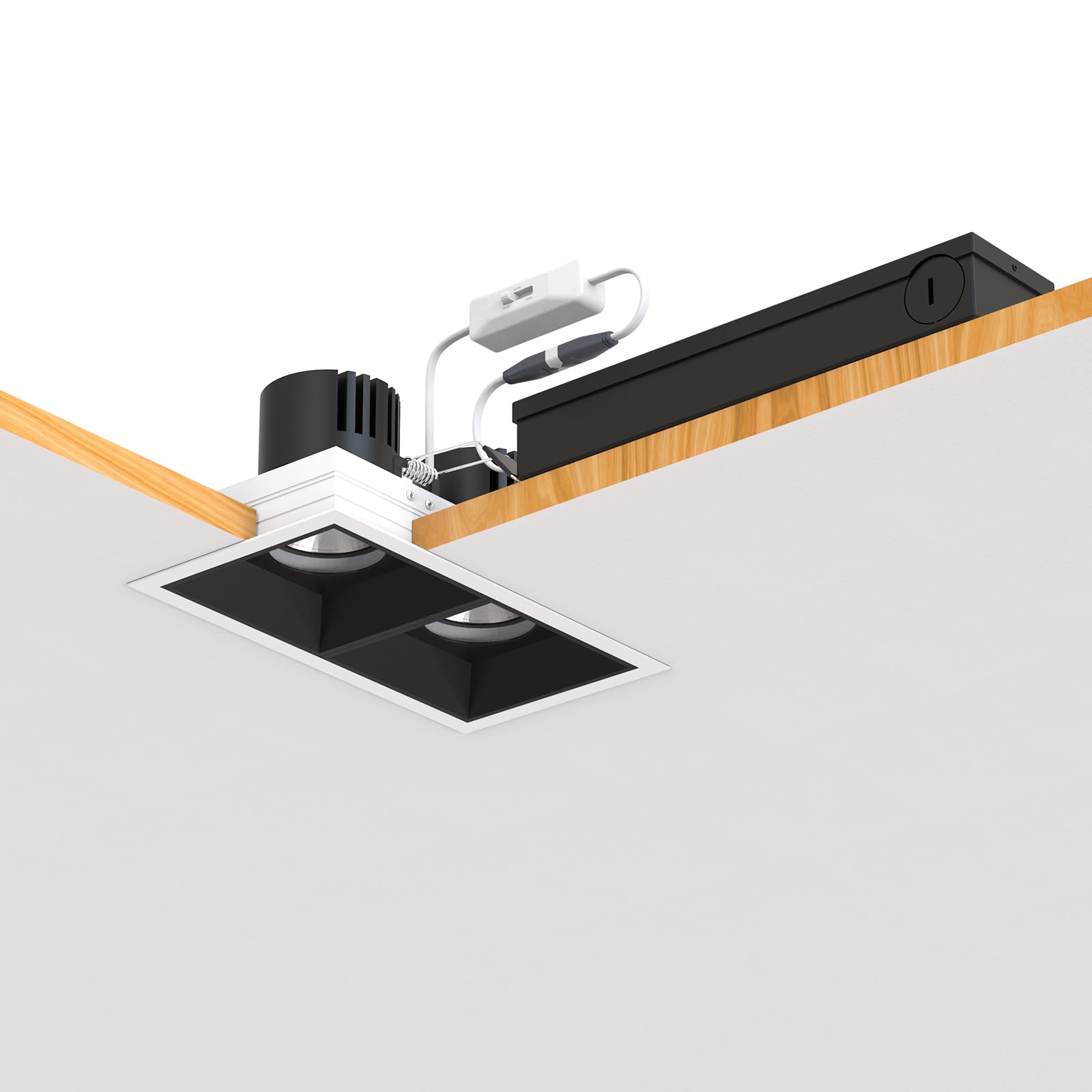 SCON 24W LED Recessed Square Downlight,Rotation and Adjustable ...