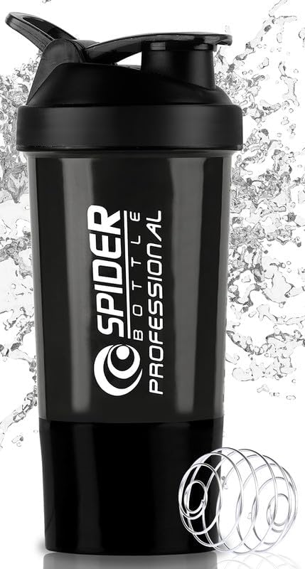 Zyro Spider Gym Shaker Bottle, Shakers for Protein Shake 500 Ml with 1 ...