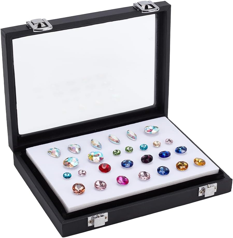 Amazon.com: PH PandaHall Glass Top Jewelry Display Case Jewelry ...