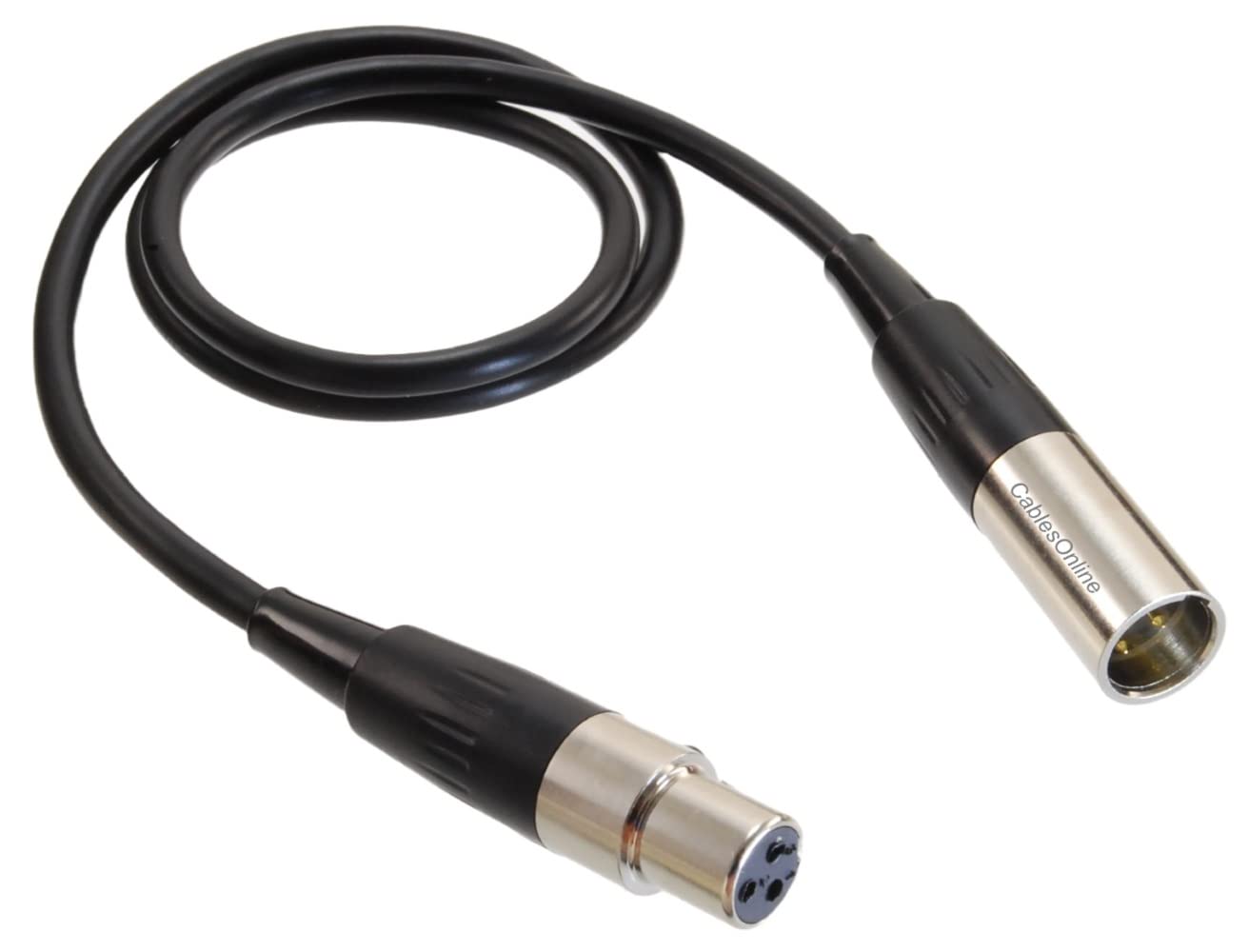 Snapklik.com : CablesOnline 1.5ft Mini-XLR 3-Pin Male To Mini-XLR 3-Pin ...