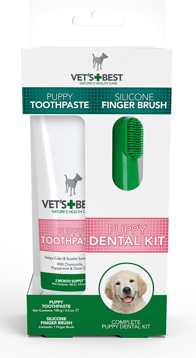 Vet’s Best Puppy Toothpaste| Teeth Cleaning and Fresh Breath Dental ...