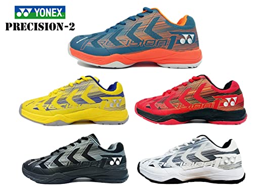 Yonex Precision 2 TRU Cushion Non-Marking Badminton Shoes, Red/Black ...