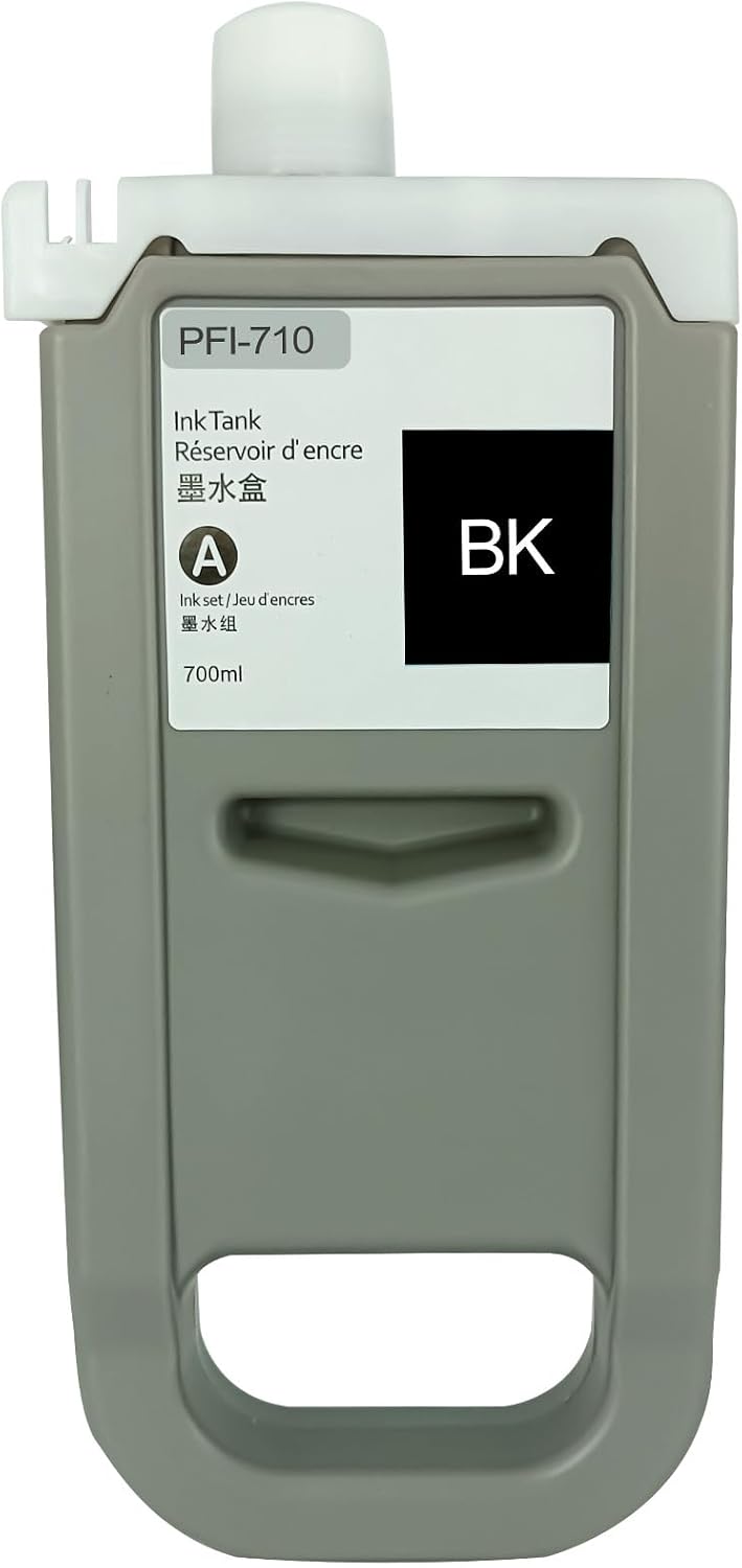 Amazon.com: PFI-710 Black Ink Cartridge Compatible with Canon PFI-710 ...