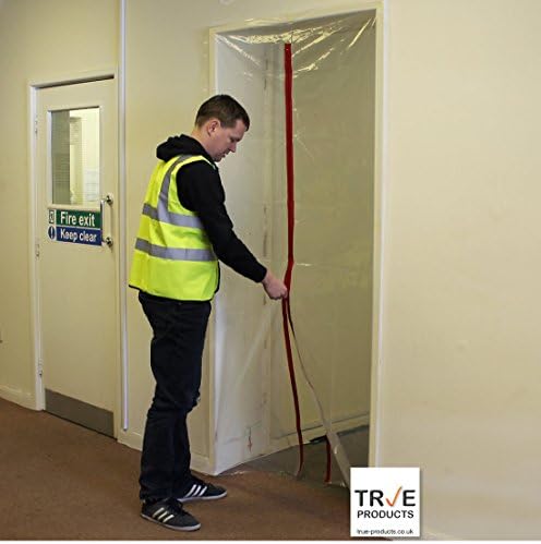 True Products 1 Zip Door Kit - Dust Stop Screen Door Pre-Assembled for ...