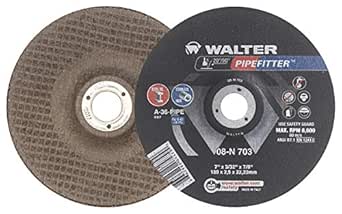 WALTER SURFACE TECHNOLOGIES 08N703 PIPEFITTER Grinding Disc, Black ...