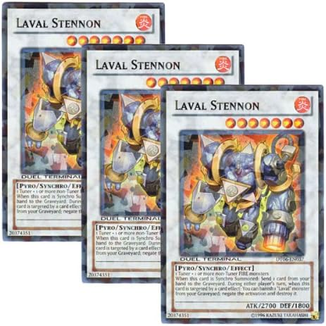 Amazon.co.jp: ★ 3枚セット ★遊戯王 英語版 DT06-EN037 Laval Stennon ラヴァル・ステライド ...