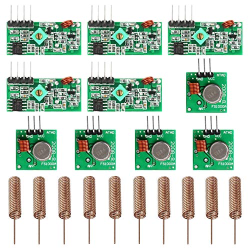 Daoki 5pcs 315mhz Rf Transmitter And Receiver Link Kit For Arduinoarmmcuraspberry Pi Wireless