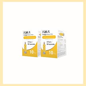 Amazon.com: FORA Blood Total Cholesterol Test Strips (10pcs/Box ...