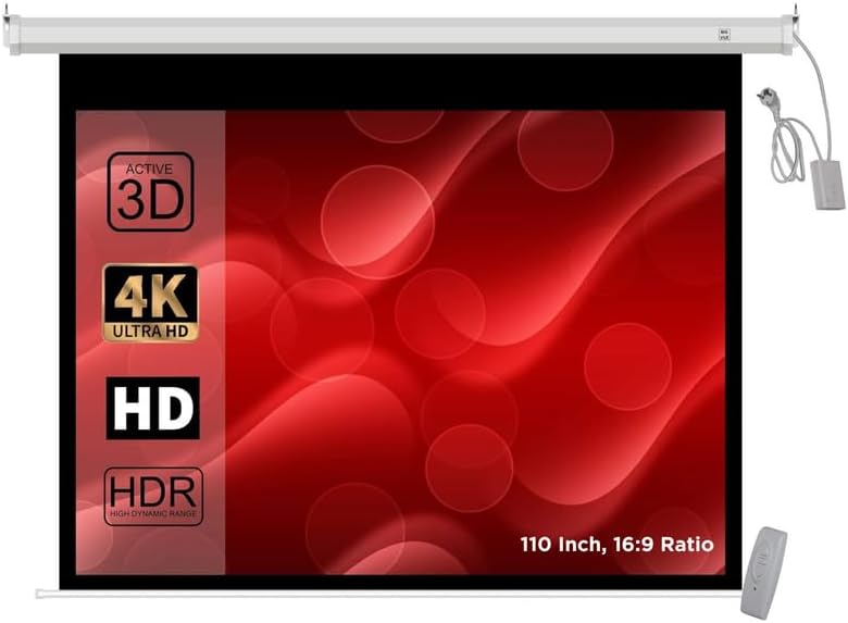 Big VUE 110 Inches Motorized Projector Screen | Electric Projection ...