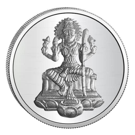 SILVERA 24K(999.0) Lalitha Devi Silver Coins (20) : Amazon.in: Toys & Games