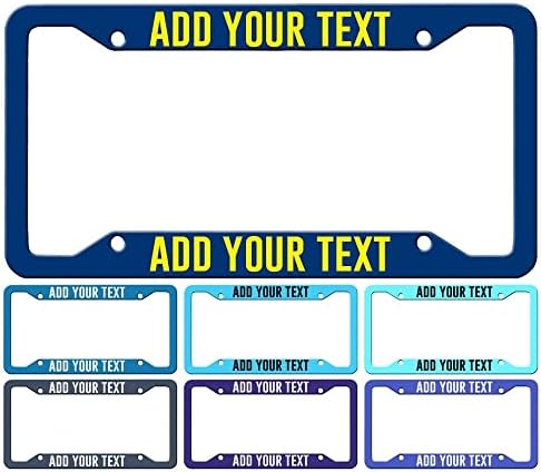 Amazon.com: Custom License Plate Frames Personalized License Plate ...