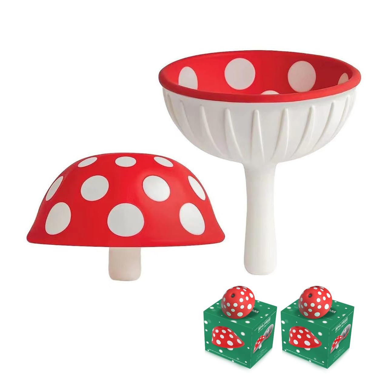 Amazon.com: Mushroom Funnel for Kitchen，Cute Foldable Silicone Mini ...