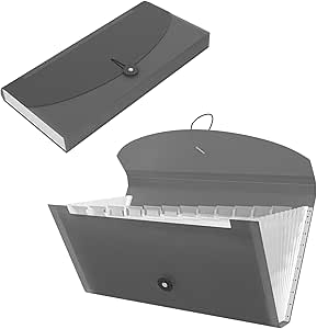 Amazon.com : Expanding File Folder, Accordion File Organizer with 13 Pockets for A5 Paper ...