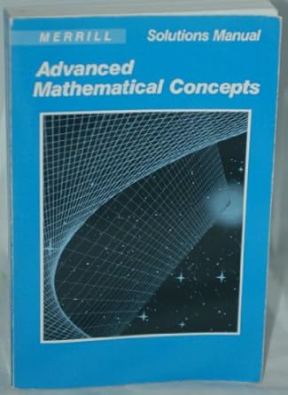 Advanced Mathematical Concepts Solutions Manual : Amazon.in: Books