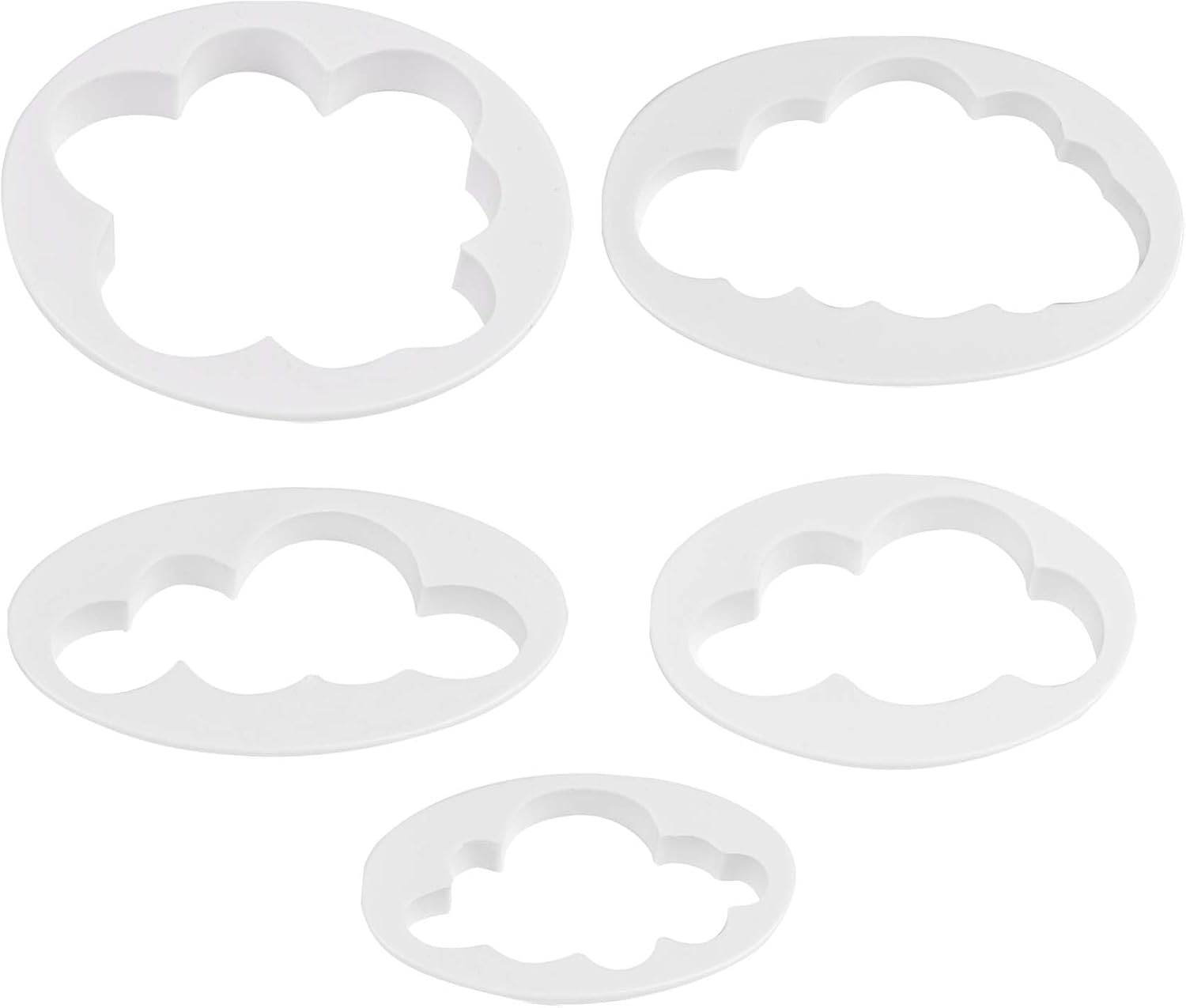 Amazon.com: CEYAZYE 5PCS Cloud Fondant Cutter, Plastic Fluffy Cloud ...