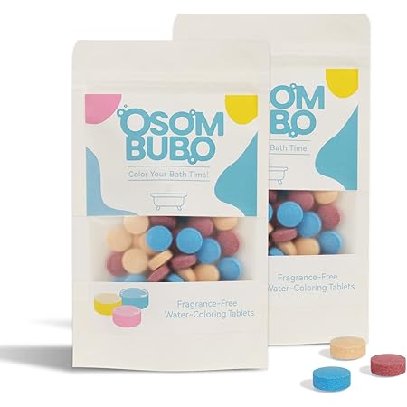 Amazon.com: Bath Color Tablets for Kids 120 Count (2 Packets, 60 ...