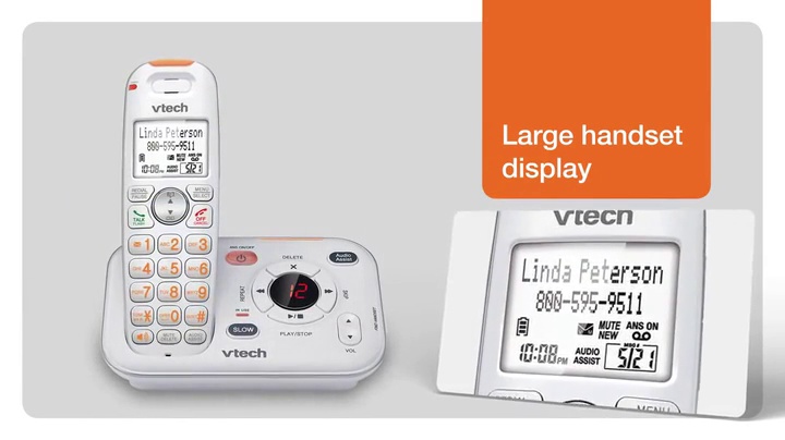 Watch VTech SN6187 CareLine Expandable Cordless Phone with Answering ...