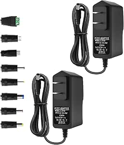Amazon.com: 5V 1A Power Supply Adapter x 2, 5 Watts Max, 5.5mm X 2.5mm ...