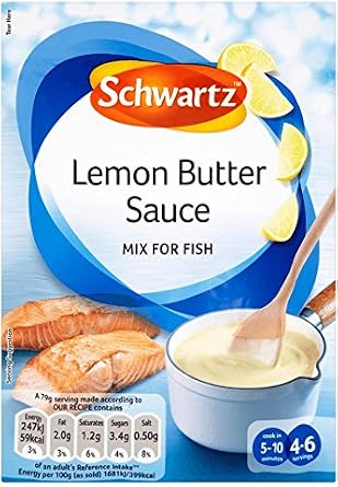 Schwartz Lemon Butter Sauce Mix for Fish 38g (Pack of 6) : Amazon.co.uk ...