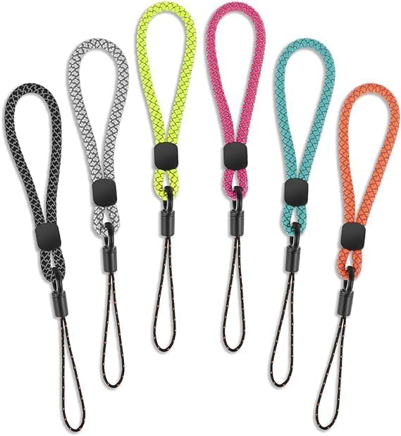 Amazon.com : LNYMZD 6 Pcs Multi Colour Wrist Strap Lanyard - Small ...
