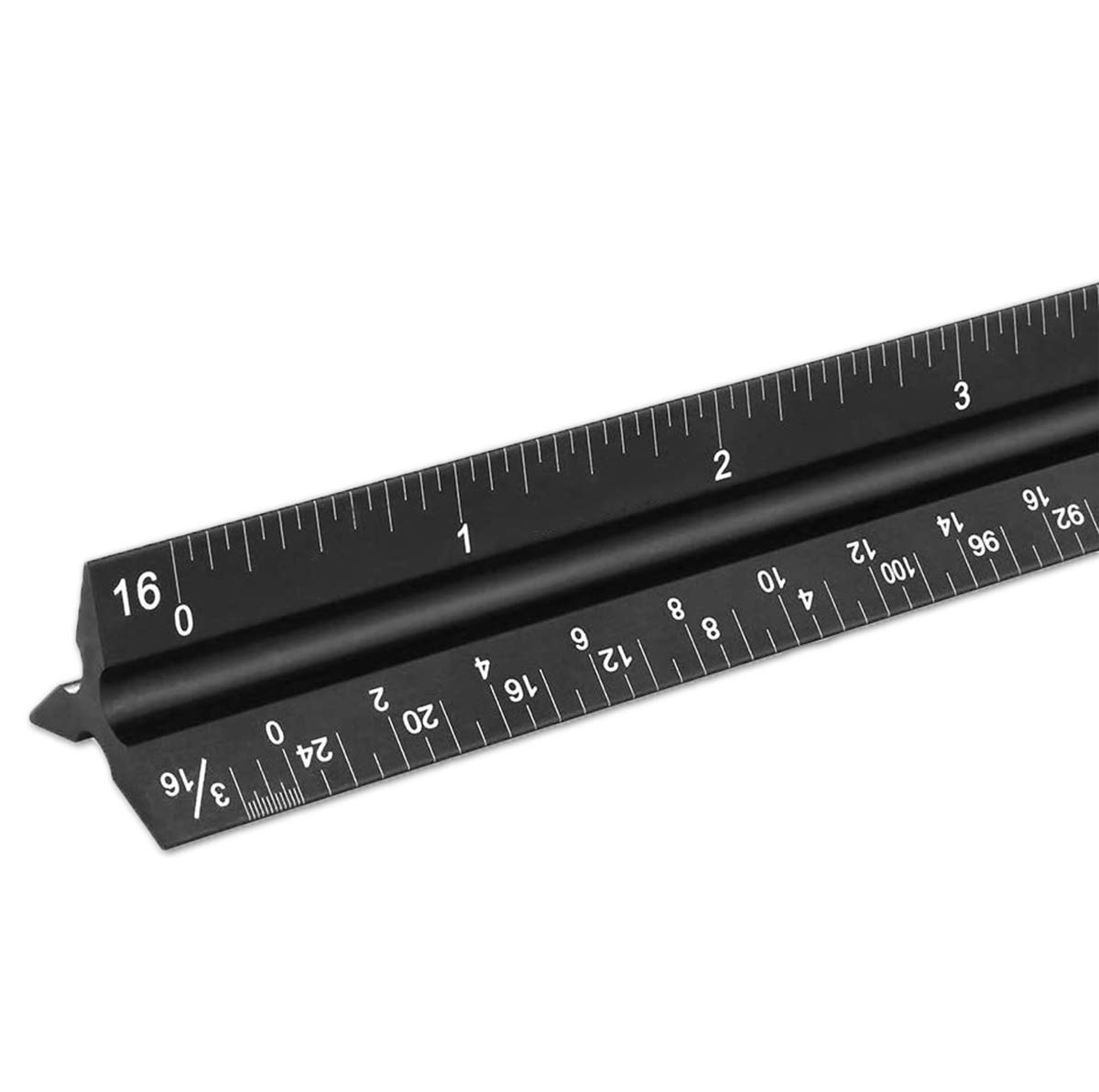 Buy Architectural Scale Ruler, 12 Inch Triangular Aluminum Architect ...