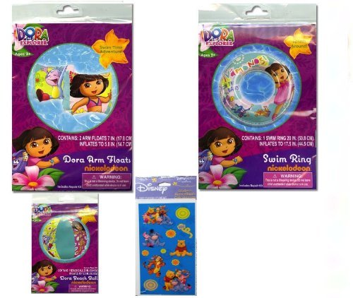 Buy 4-piece Dora the Explorer Pool Toys Swim Set : Dora Beach Ball (12 ...