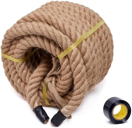 Amazon.com: BRETANGME Premium Jute Rope 1-1/2 Inch x 50 Ft, Upgrade 4 ...