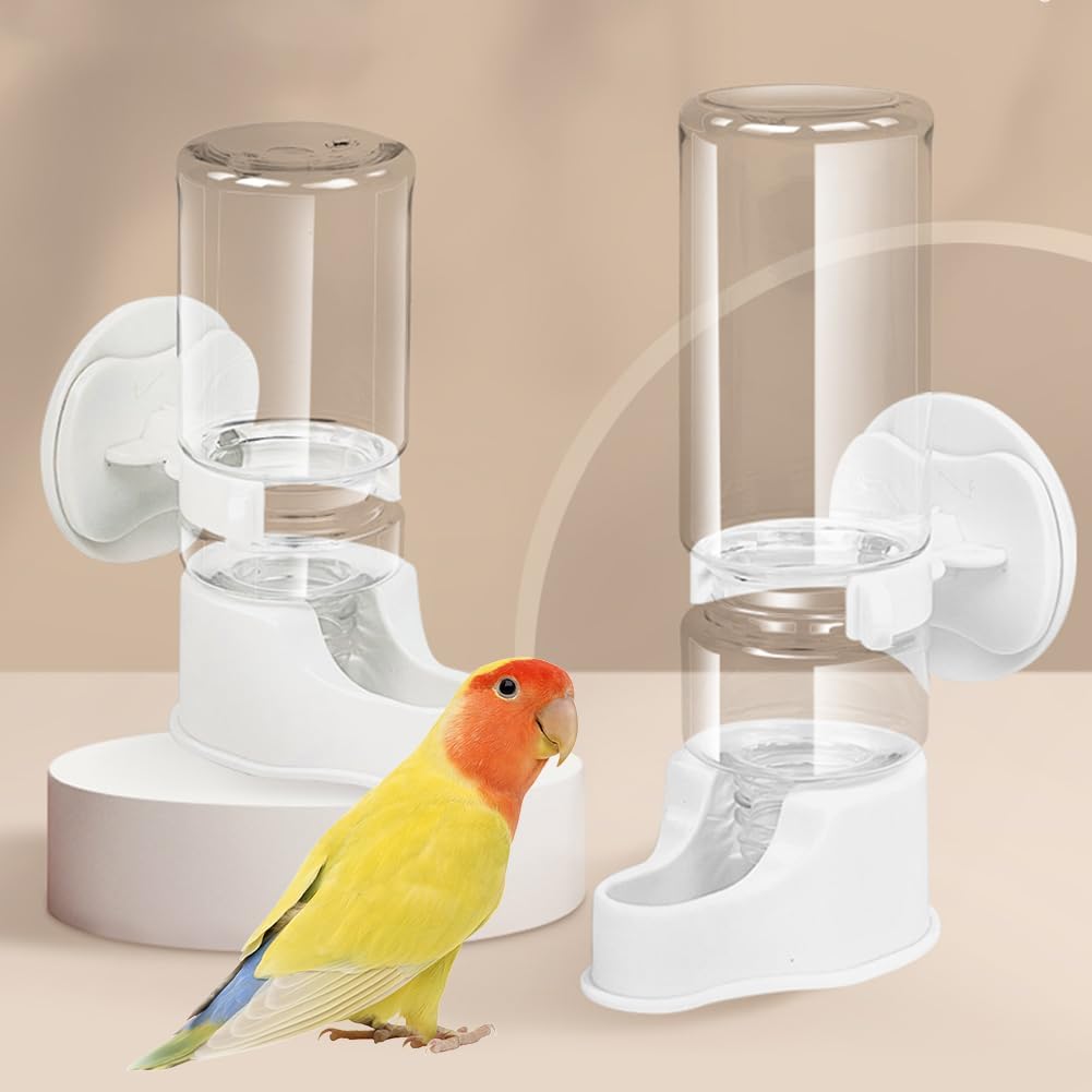 Amazon.com : Lazyohoh Bird Cage Water Dispenser, Hanging Small Animal ...