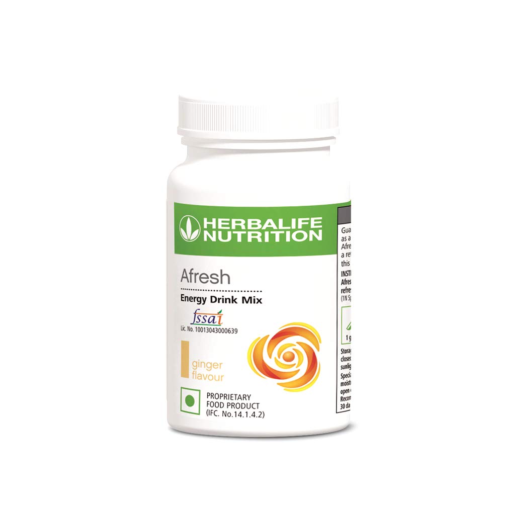 Herbalife Nutrition Afresh Energy Drink Mix (Ginger, 50 g) : Amazon.in ...