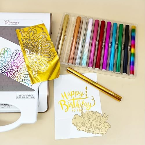 Kit de 12 rollos de papel de aluminio activado por calor, lámina de ...