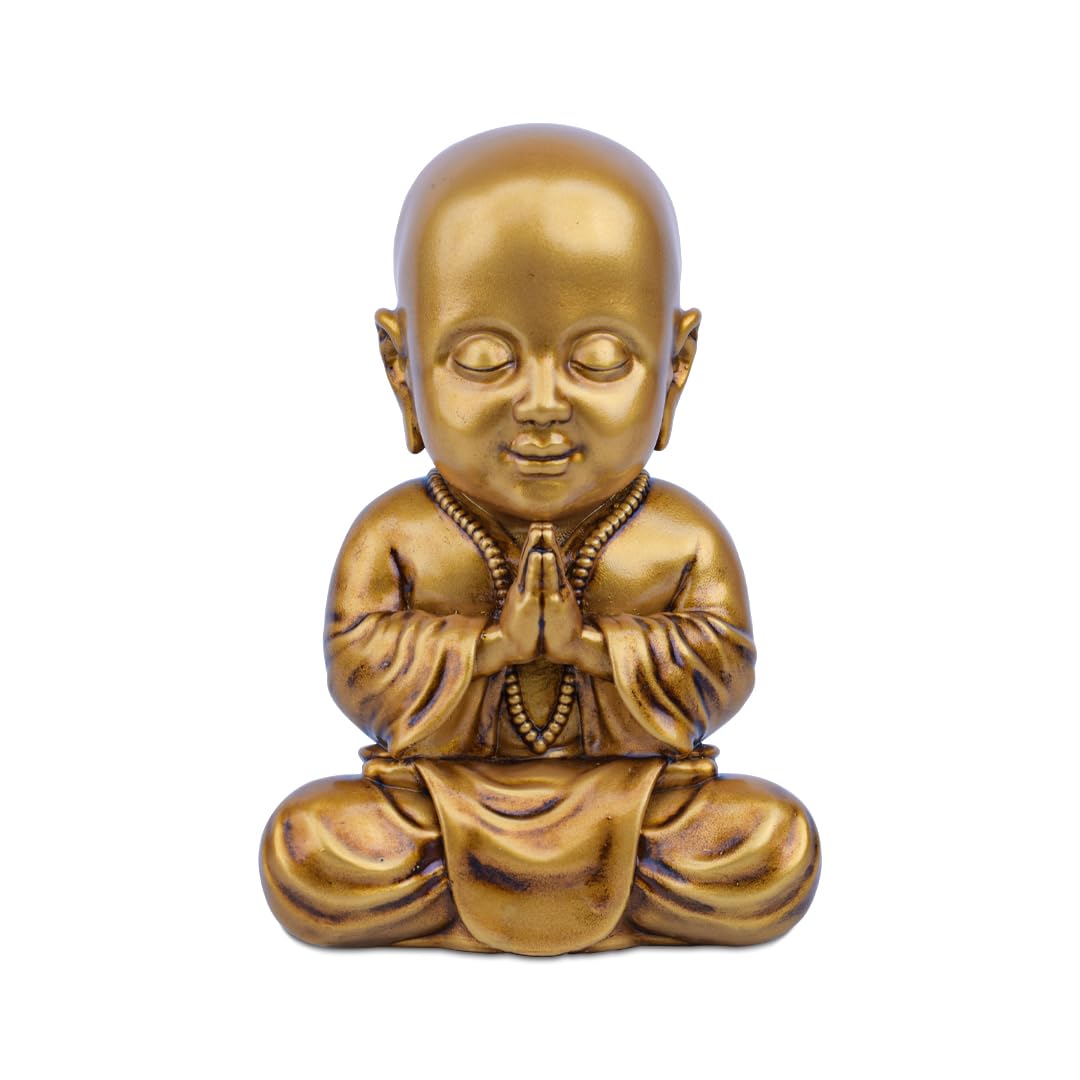 Artarium Namaste Monk Statue for Home Decor and Showpiece Small ...