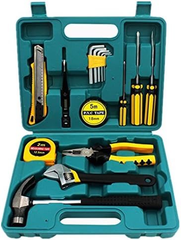DEKOPRO General Household Hand Tool Kit with Plastic Toolbox Storage ...
