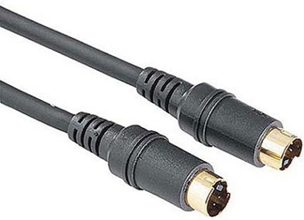 Hama S-VHS-Verbindungskabel 4-poliger S-VHS-Stecker , 5 m: Amazon.de ...