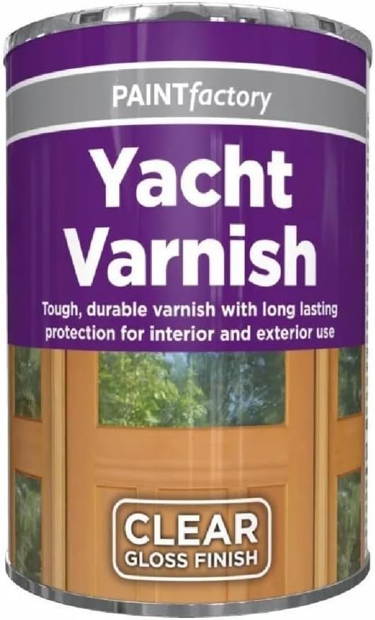 PNJB Yacht Varnish Clear Gloss Tin Paint, Smooth Glossy Finish, Non ...