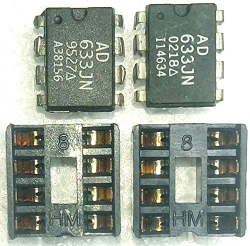 AD633 Low Cost Analog Multiplier 8 PIN DIP, Romtek Set of Two nos with ...