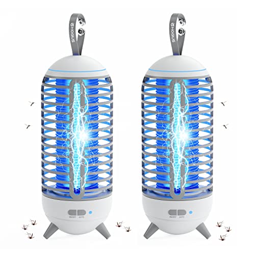 Cordless Bug Zapper Outdoor & Fly Zapper Indoor & Wireless Mosquito ...