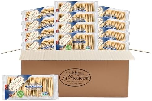 Amazon.com: La Panzanella Croccantini, Original Sea Salt Crackers (Pack ...