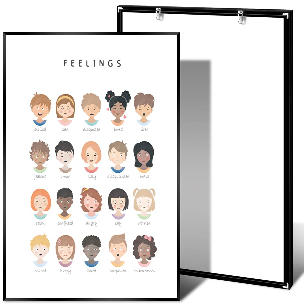Amazon.com: BFADMN Feelings Poster, Homeschool Decor Canvas Wall Art ...