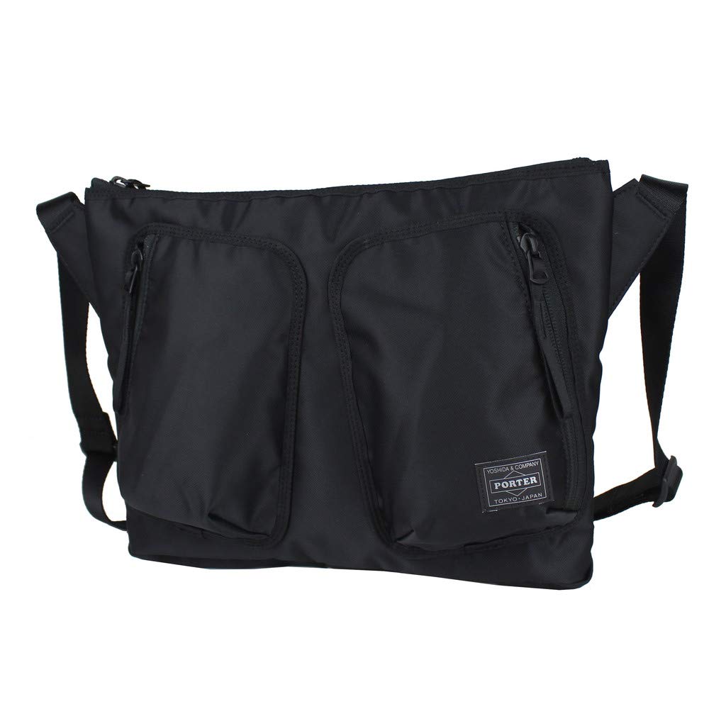 Amazon | [ポーター]PORTER COMPART コンパート SHOULDER BAG 538-16164 ブラック/10 ...
