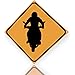 Amazon.com: Motorcycle Crossing 12" x 12" Tin Road Sign Garage Chopper ...